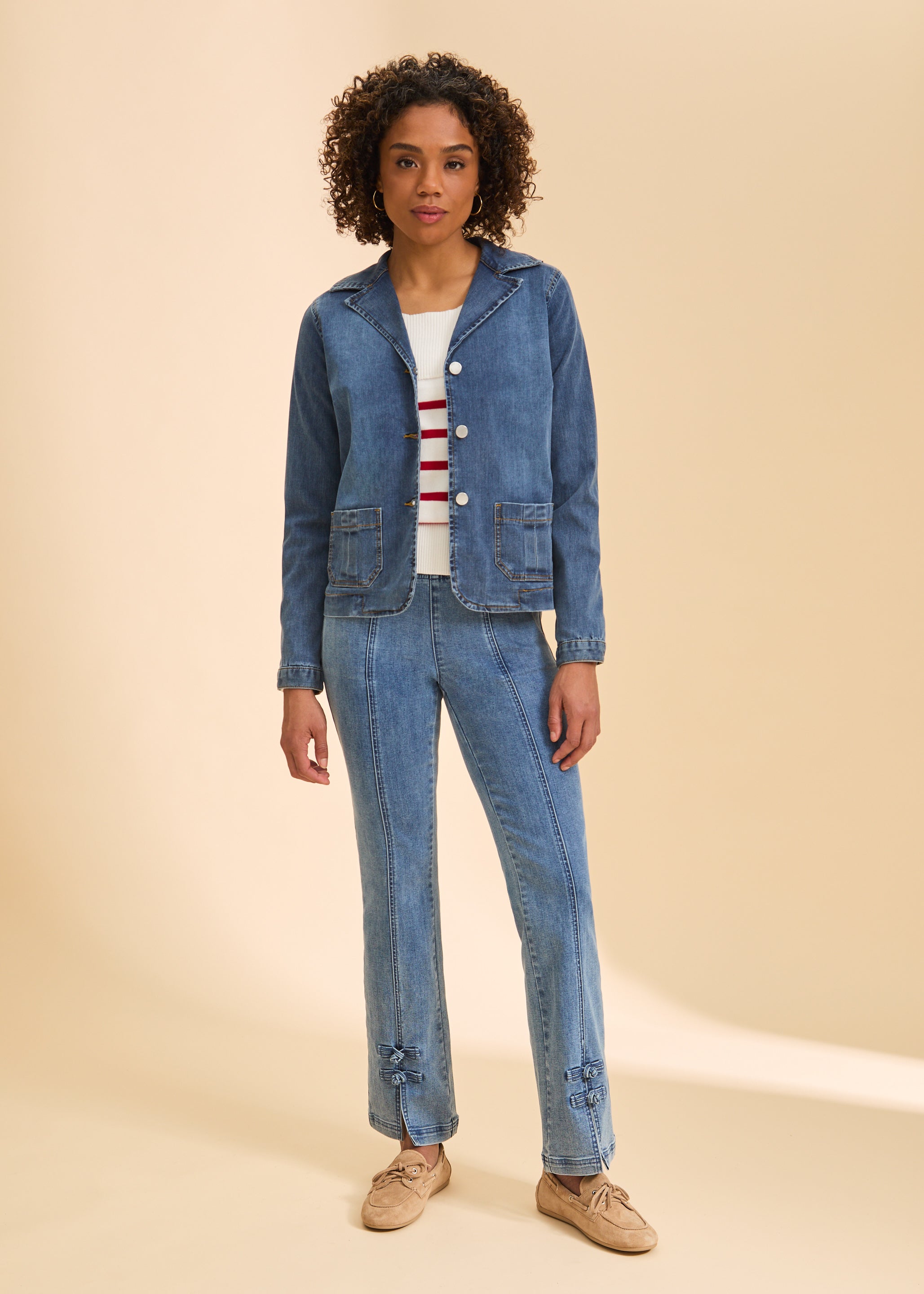 Denim Blazer Jacket 1913370 – Dream Pants